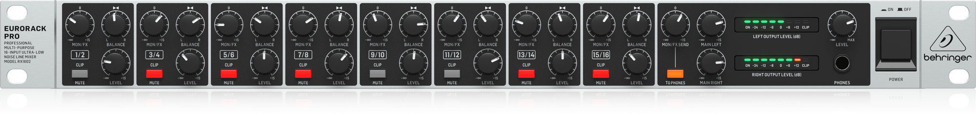 Behringer PRO RX1602 Rack Mount Mixer — Soundbytech